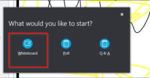 How to start a Poll, Q&A, and Whiteboard in Skype for Business Meeting