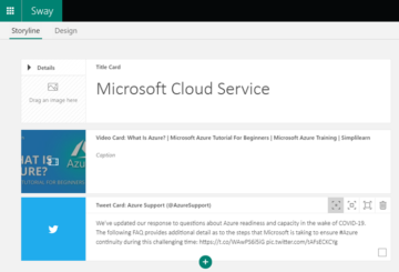 How to embed content in Microsoft Sway