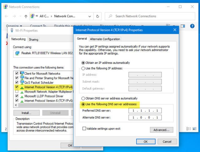 How to enable DNS over HTTPS in Windows 11 via Registry