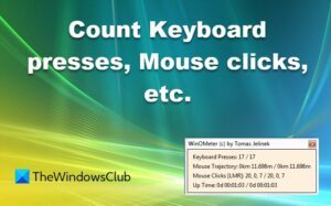 Count Keyboard presses, Mouse clicks, Mouse trajectory on PC