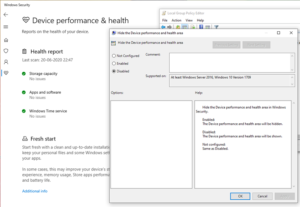 Your IT administrator has disabled Windows Security