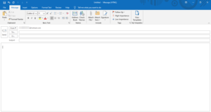 How to create a new Email in Outlook using its features