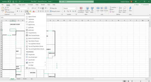 How to create a Floor Plan using Excel