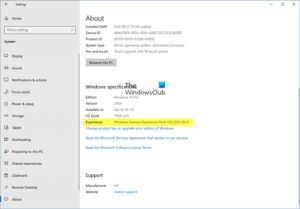 What is the Windows Feature Experience Pack in Windows 11/10?