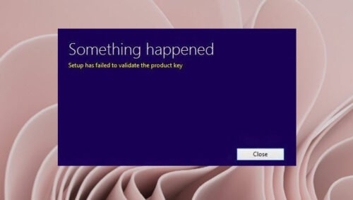 Setup has failed to validate the product key in Windows 11 [Fix]