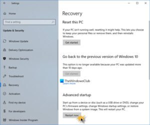 How to access and use Advanced Startup options in Windows 11