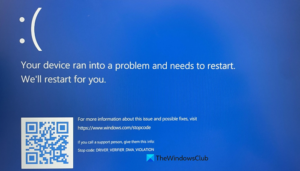 DRIVER_VERIFIER_DMA_VIOLATION Blue screen error on Windows 11