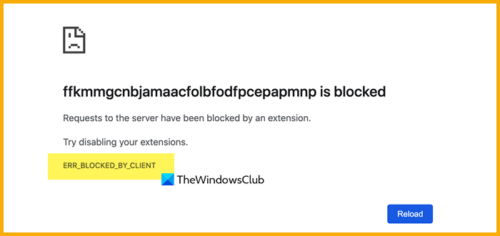 Fix ERR_BLOCKED_BY_CLIENT Chrome error