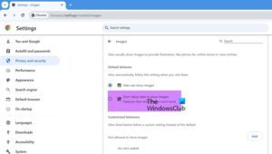 Disable Images in Chrome, Edge, Firefox while browsing