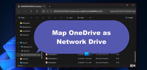 How to map OneDrive as Network Drive in Windows 11/10