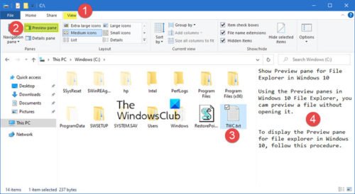 Show Or Hide Preview Pane In File Explorer Of Windows 11