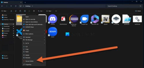 How to add Secure Delete to the context menu in Windows 11