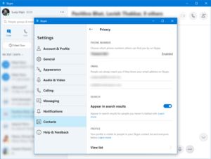 Skype Privacy Settings, Groups and Video Calls