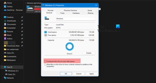 Windows does not boot after compressing system drive