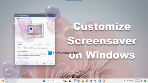 How to change Screensaver timeout settings in Windows 11/10