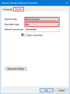 How to check WiFi Security type in Windows 11
