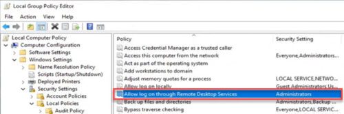 To sign in remotely, sign in through Remote Desktop Services