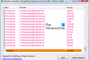 Clean up unused .MSI and .MSP files from Windows Installer folder