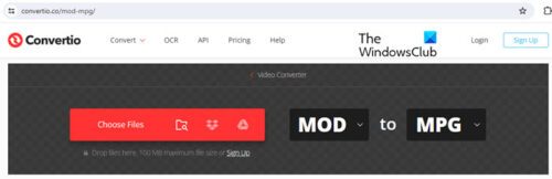 How to convert MOD video file to MPG format on PC
