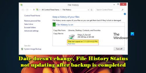 How to reset File History in Windows 11/10