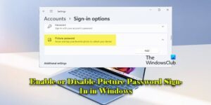 How to set up Picture Password in Windows 11/10