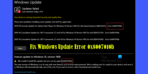 Fix 0x8007010b Windows Update Error