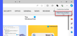 How to show or hide Collections button in Microsoft Edge browser