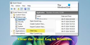 How to View or Clear Event Log in Windows 11