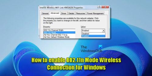 How to install 802.11n driver in Windows 11/10
