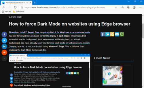 Microsoft edge dark mode pdf - fansay