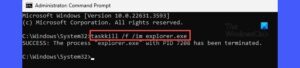 How to terminate or kill explorer.exe in Windows 11/10