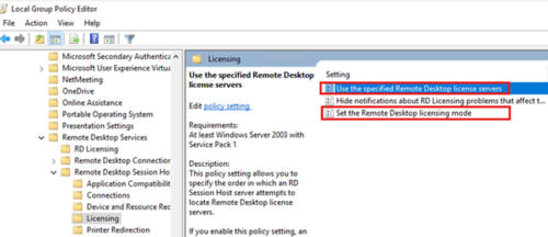 No Remote Desktop License Servers; Remote session disconnected