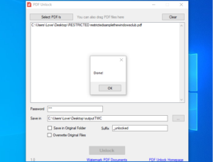 Remove PDF Restrictions using free software or online tools