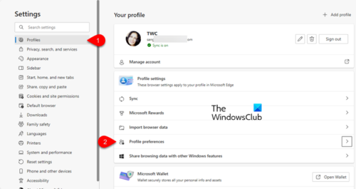 How to specify the Default profile to open external links in Edge