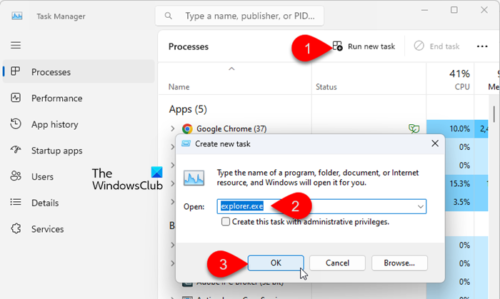 How to terminate or kill explorer.exe in Windows 11/10