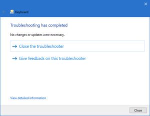 Run Keyboard Troubleshooter to fix Keyboard problems in Windows