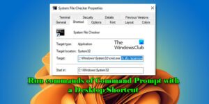 How to Run Command Prompt commands with a Desktop Shortcut