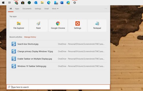 Windows Search Bar or Icon is missing