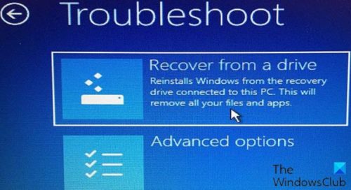 How to use Recovery Drive to restore Windows 11