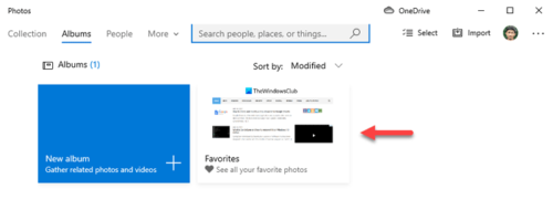 How to add Favorites to Photos app in Windows 11/10