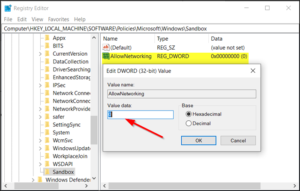How to disable Networking in Windows Sandbox in Windows 11/10