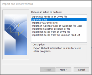 How to copy Outlook email folders to your Windows desktop