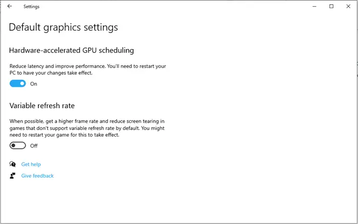 Enable Hardware-accelerated GPU Scheduling in Windows 11/10 Enable Hardware-accelerated GPU Scheduling in Windows 11/10