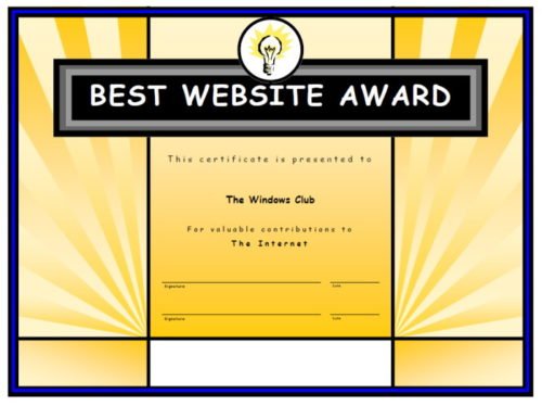 How to create a Certificate using Microsoft Publisher