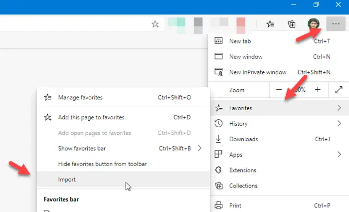 How to import or export saved passwords from Microsoft Edge How to import or export saved passwords from Microsoft Edge