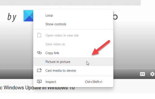 How to use Picture in Picture mode on Microsoft Edge Browser