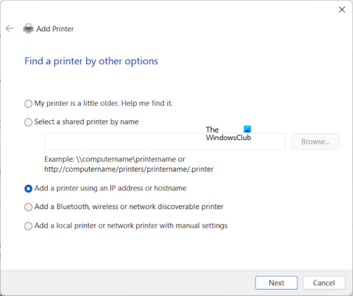 How to share and add Network Printer in Windows 11/10
