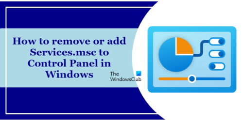 How to add Services.msc to Control Panel in Windows 11