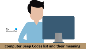 Computer Beep codes list and their meaning