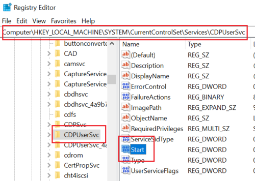 Connected Devices Platform Service (CDPSvc) High Disk Usage